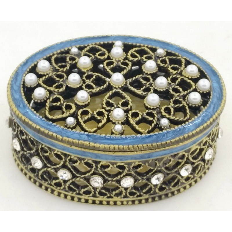 Zinc Alloy Materials ROUND Shape Jewelry Packaging Box-wedding Gift Box ...