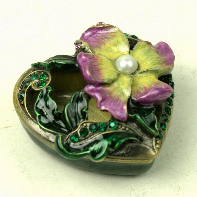 Pewter Plated Zinc Alloy Tableware Gift Craft Box for Jewelry ...