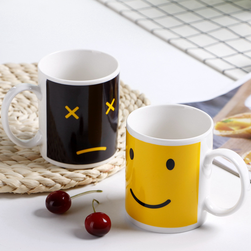 Black Magic Coffee Mug,ceramic Color Change Mug,heat Resistant Coffee ...
