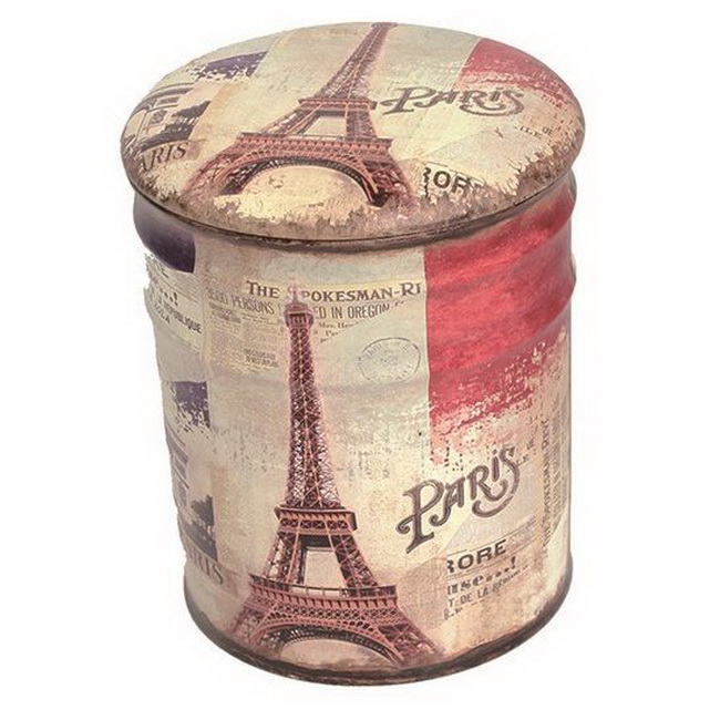 Bailey Antique Round Tin Bucket Metal Stool Ottoman - Buy oil drum ...