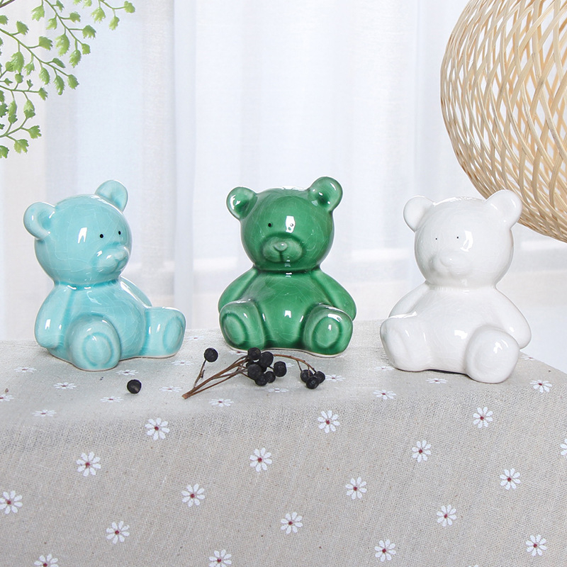 Teddy Bear Coin Bank Ceramic Money Bank - Buy diy coin bank, modern ...