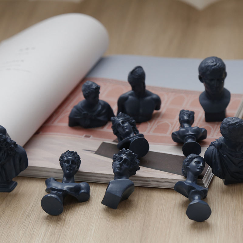 Nordic Mini Plaster Small Avatar Sketch Literary Figure Sculpture ...